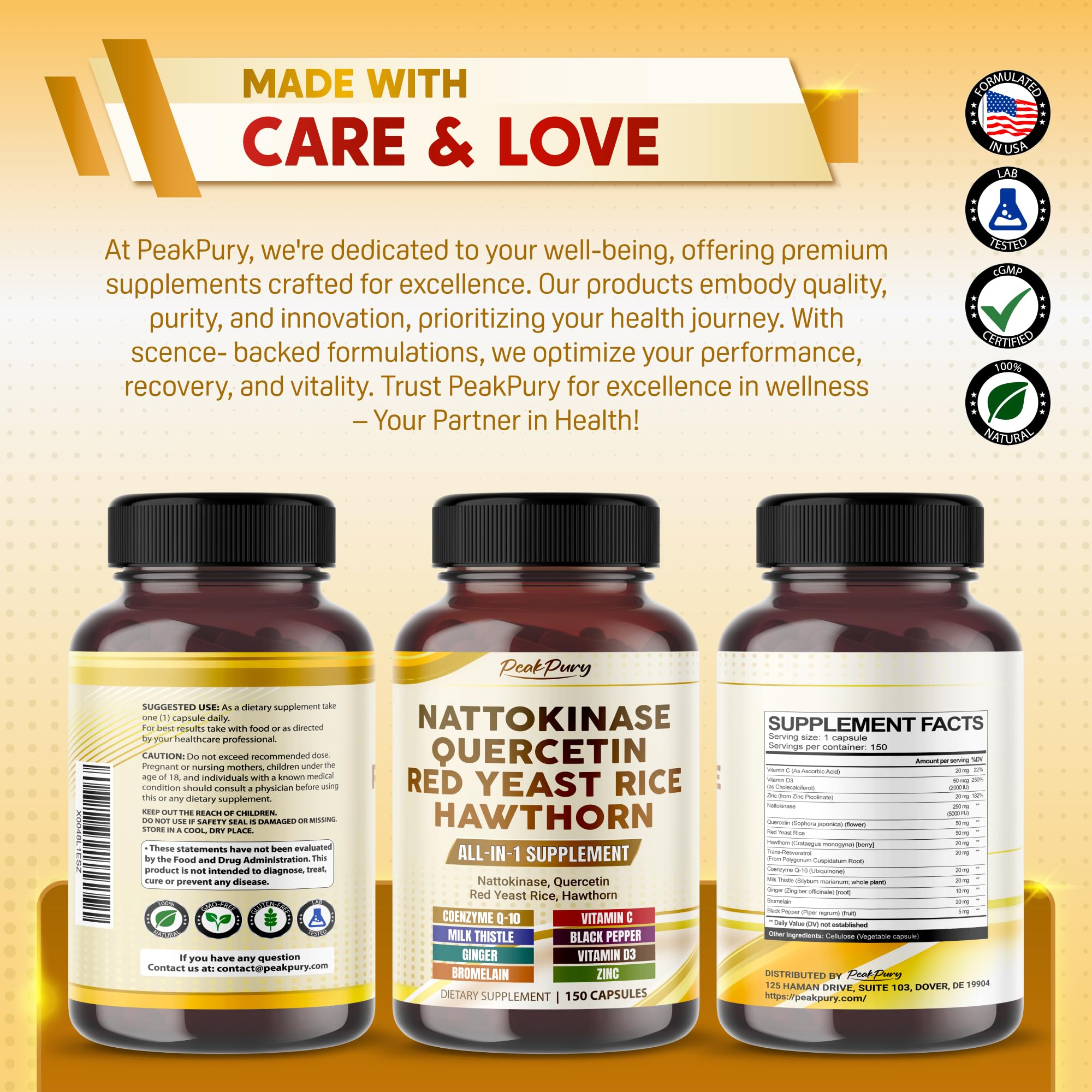 Quercetin and red yeast rice synergy