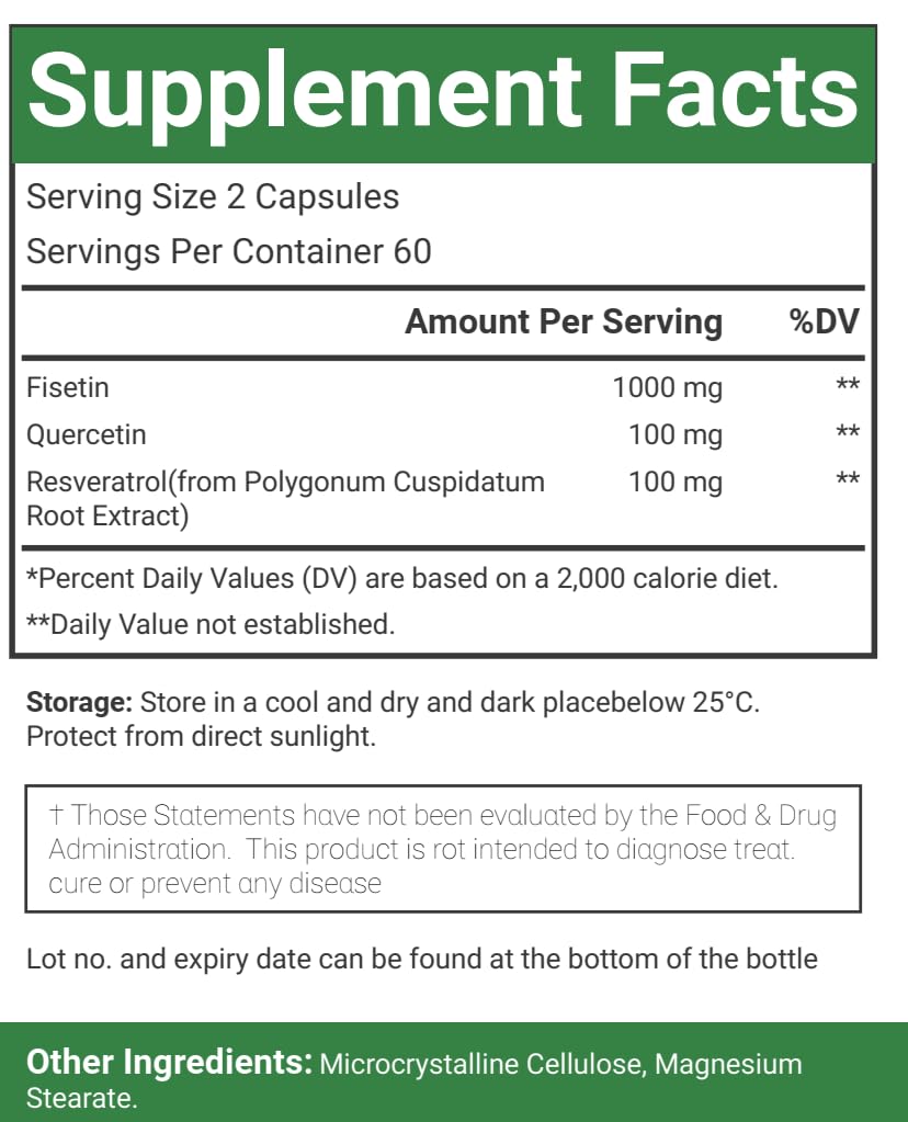 Quercetin and resveratrol blend benefits