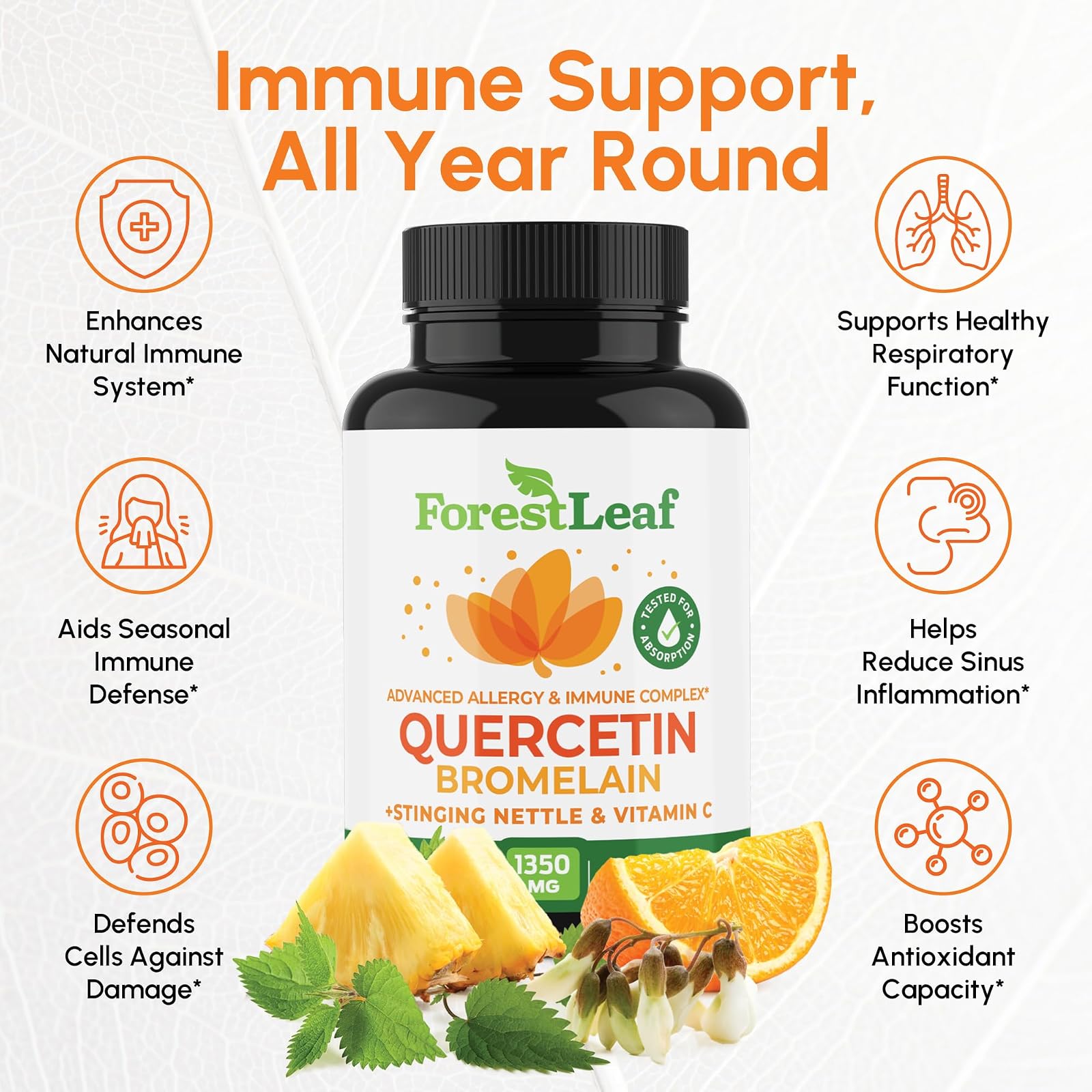 quercetin bromelain capsules for allergy relief