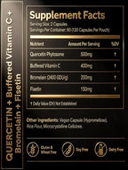 Quercetin capsules for healthy inflammation response