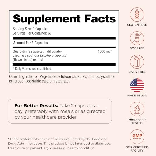 quercetin capsules for healthy inflammation