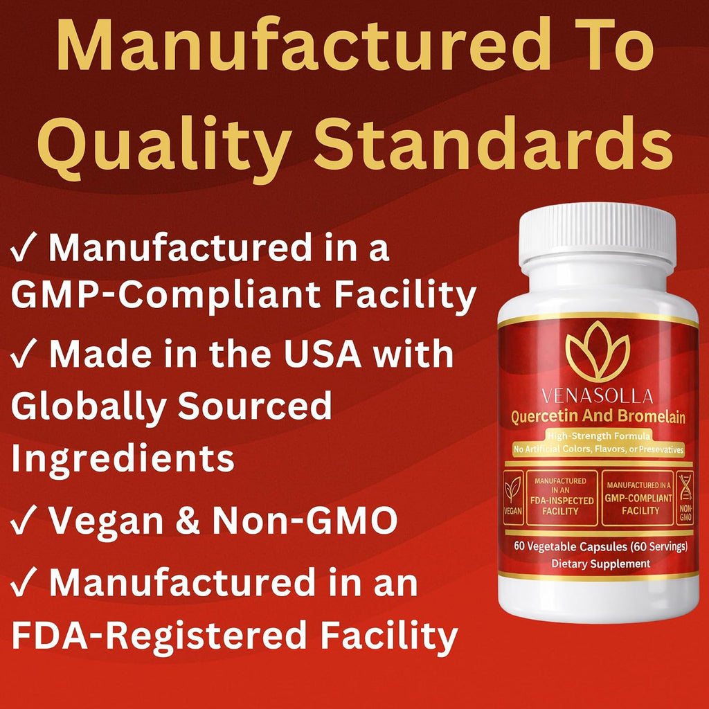 Quercetin capsules for overall wellness