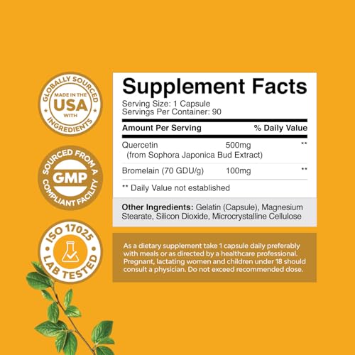 quercetin capsules for seasonal allergies