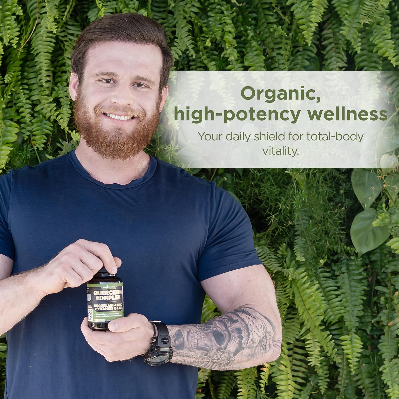 Quercetin capsules for seasonal allergies