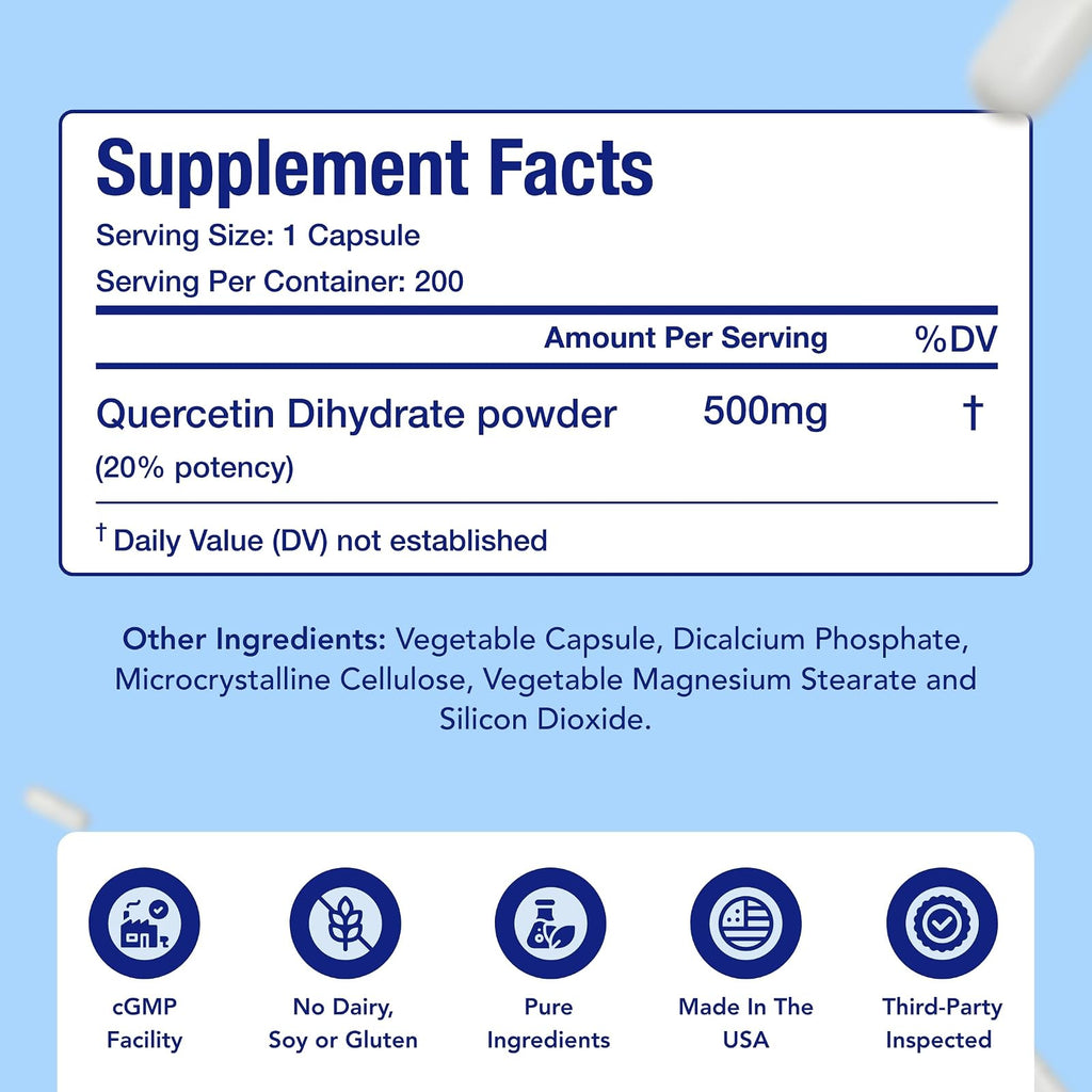 quercetin dihydrate antioxidant properties