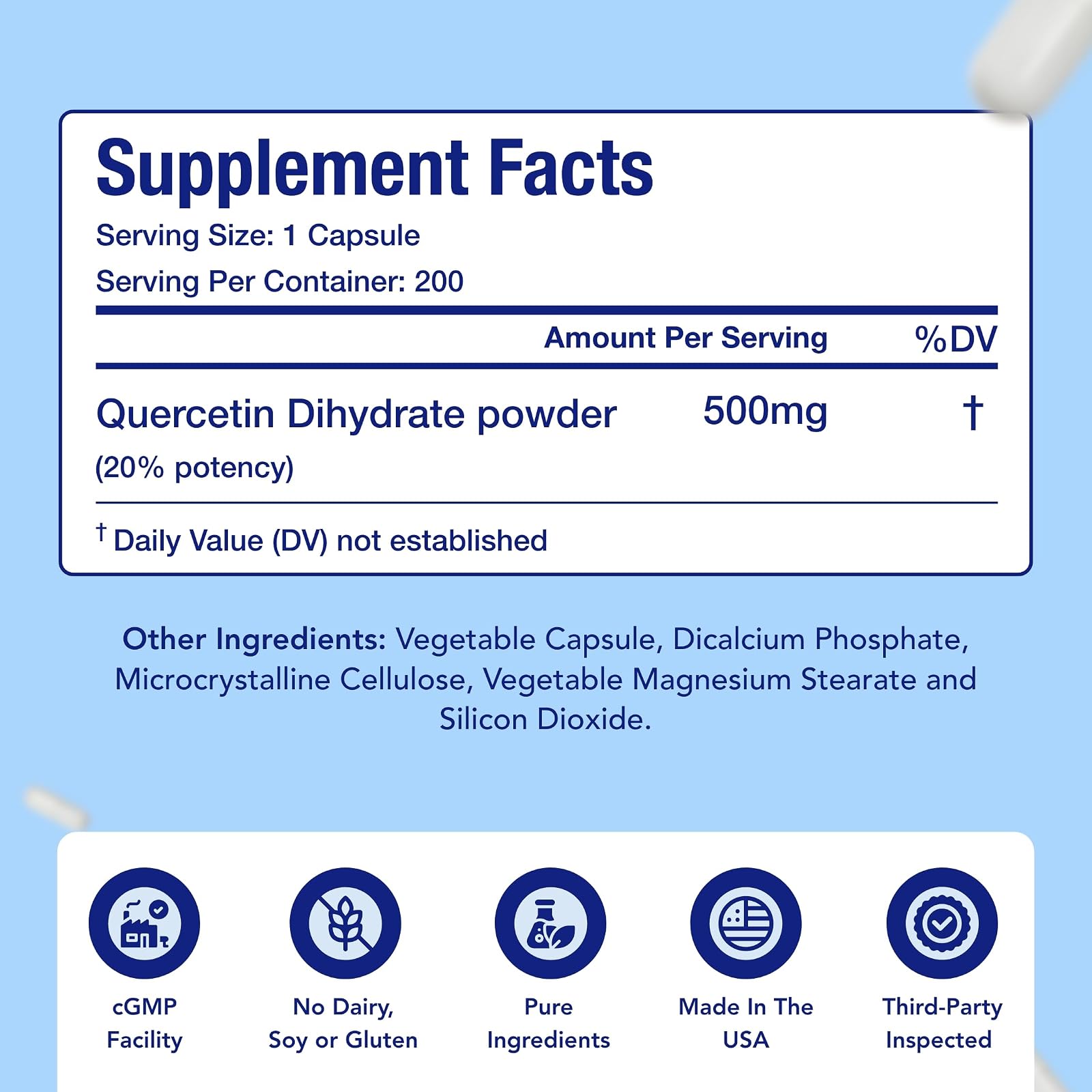 quercetin dihydrate antioxidant properties