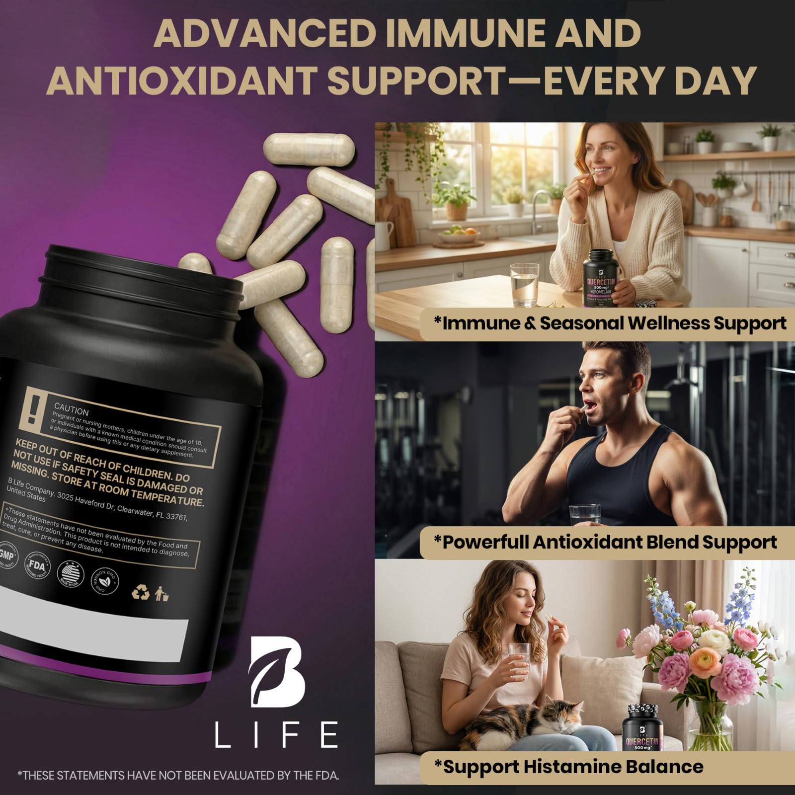 Quercetin for overall wellness
