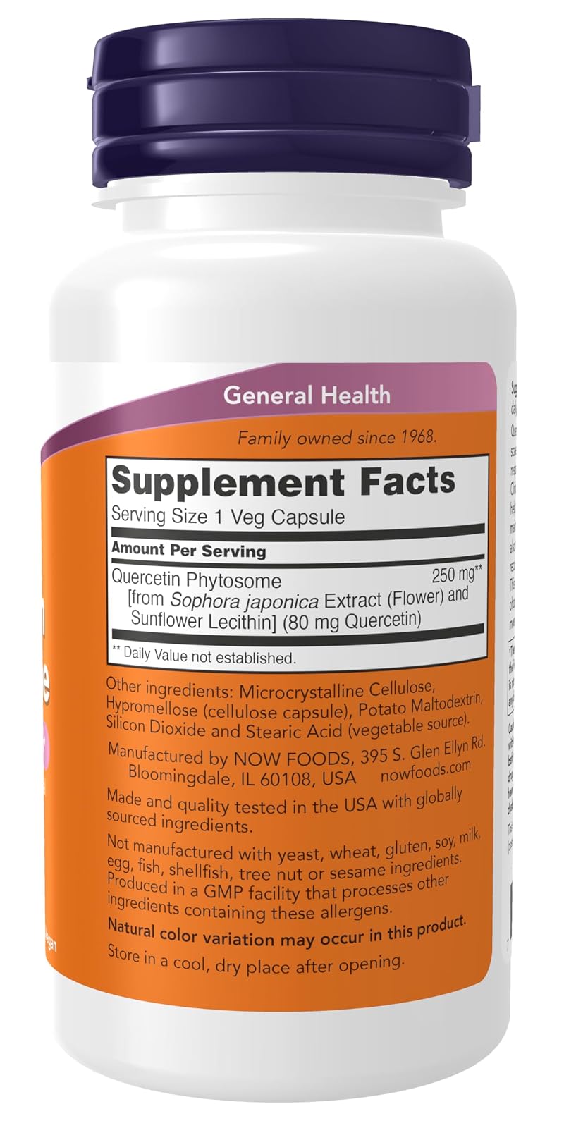 Quercetin phytosome for seasonal allergies