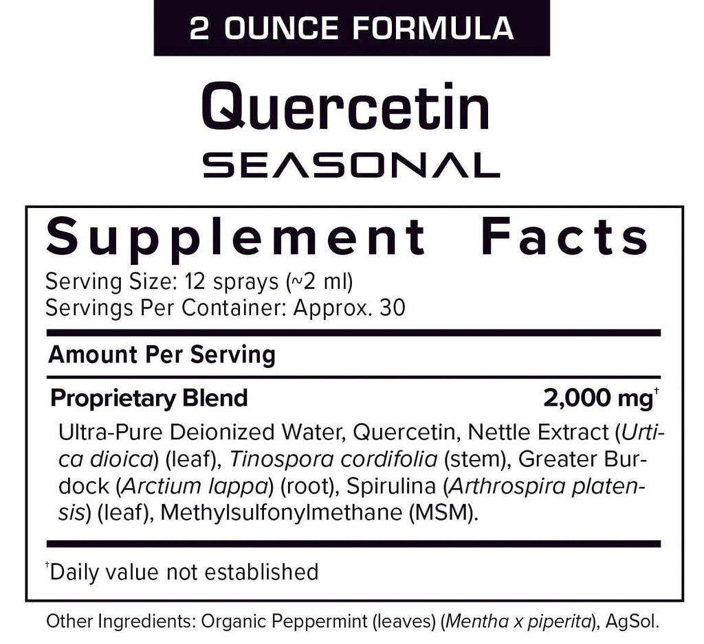 quercetin spray for allergy relief