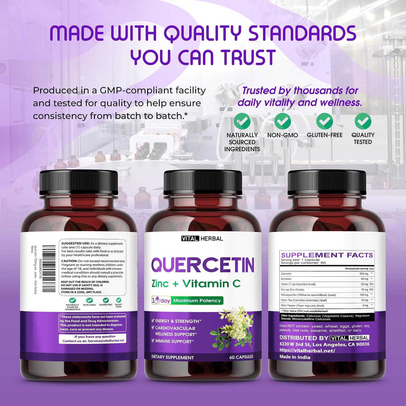quercetin supplement for daily vitality