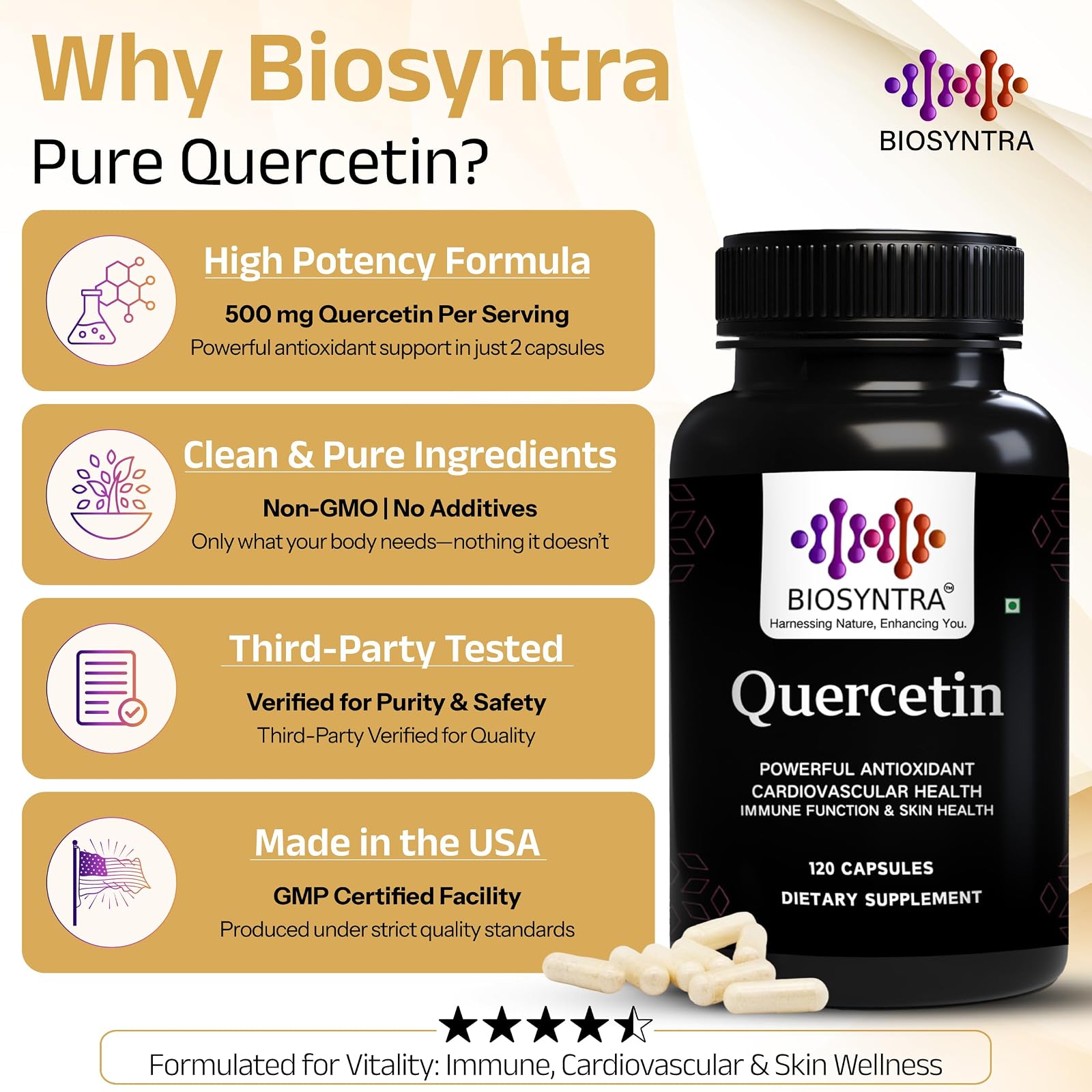 quercetin supplement for immune support