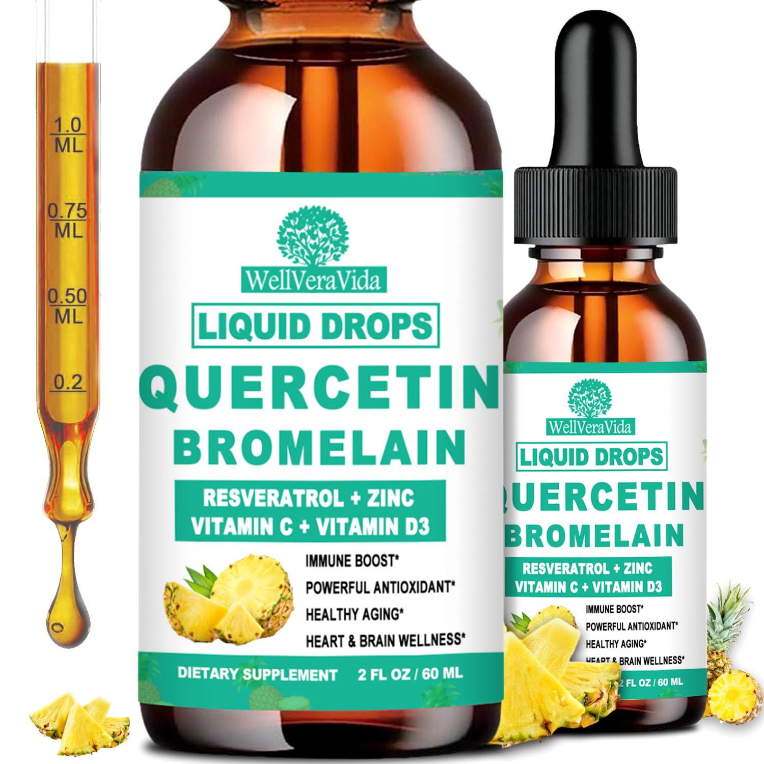 quercetin with bromelain capsules