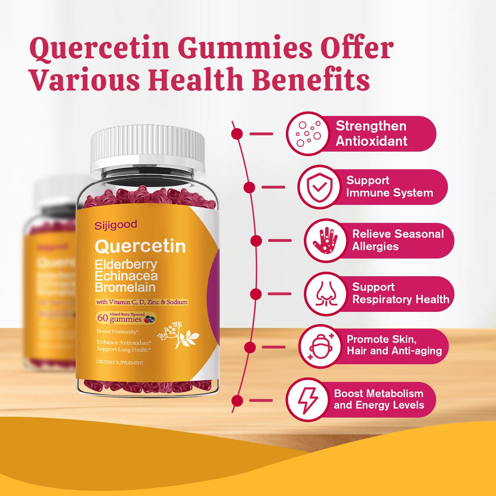 Quercetin with bromelain for health
