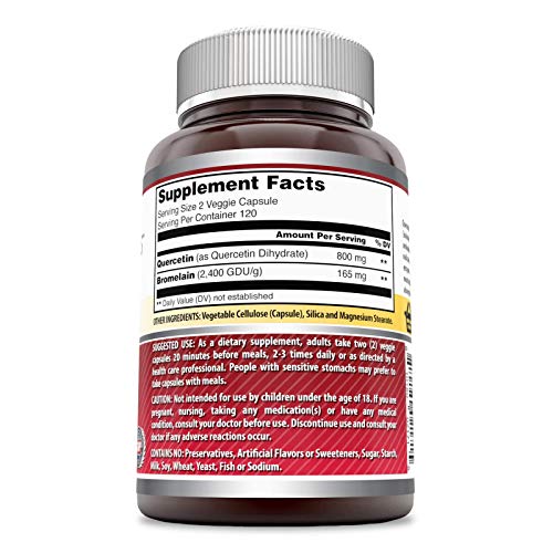 Quercetin with Bromelain for immune support