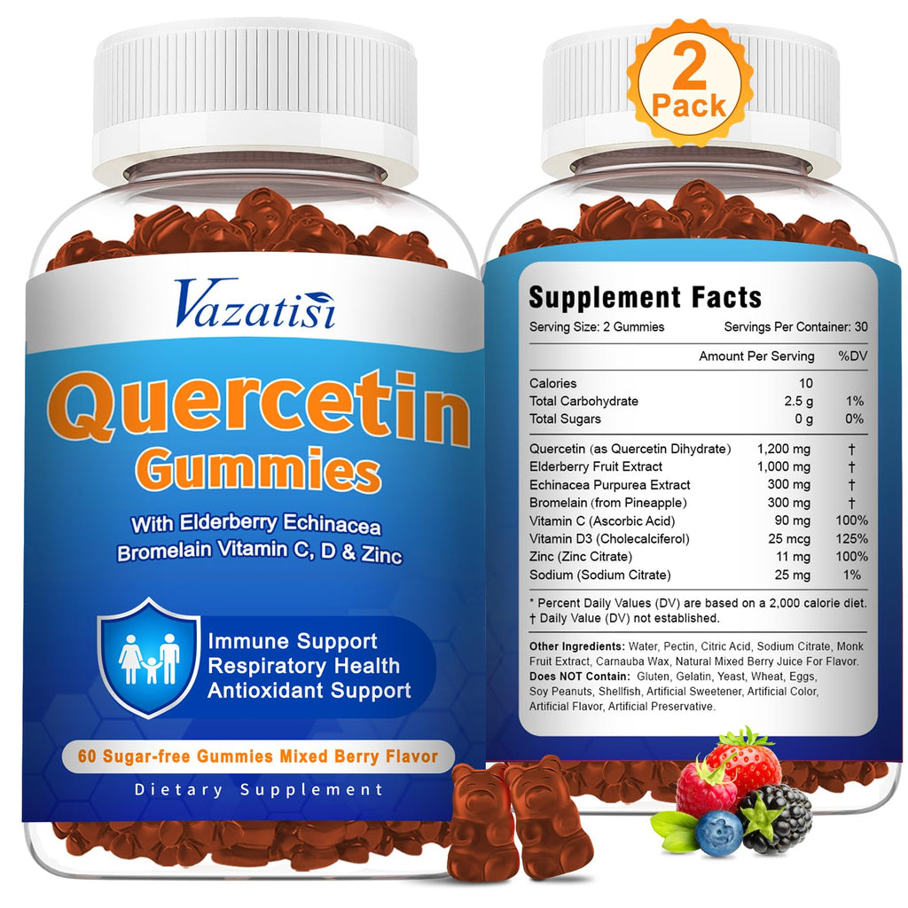 Quercetin with Bromelain gummies for immunity
