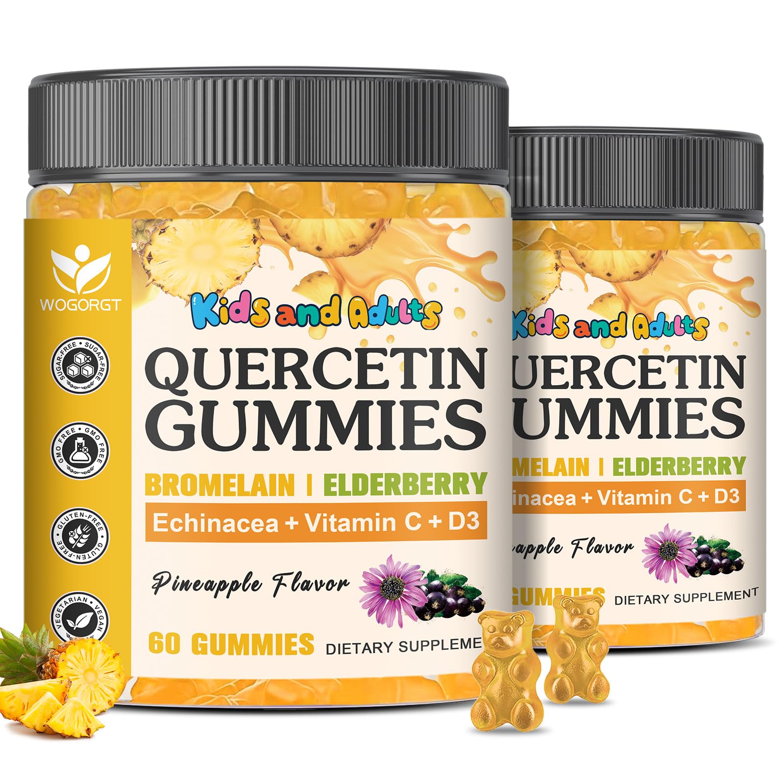 Quercetin with Bromelain gummy multivitamin