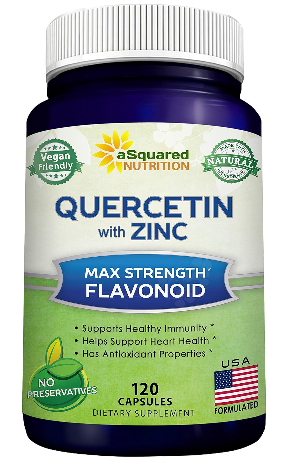 quercetin with zinc 1000mg capsules