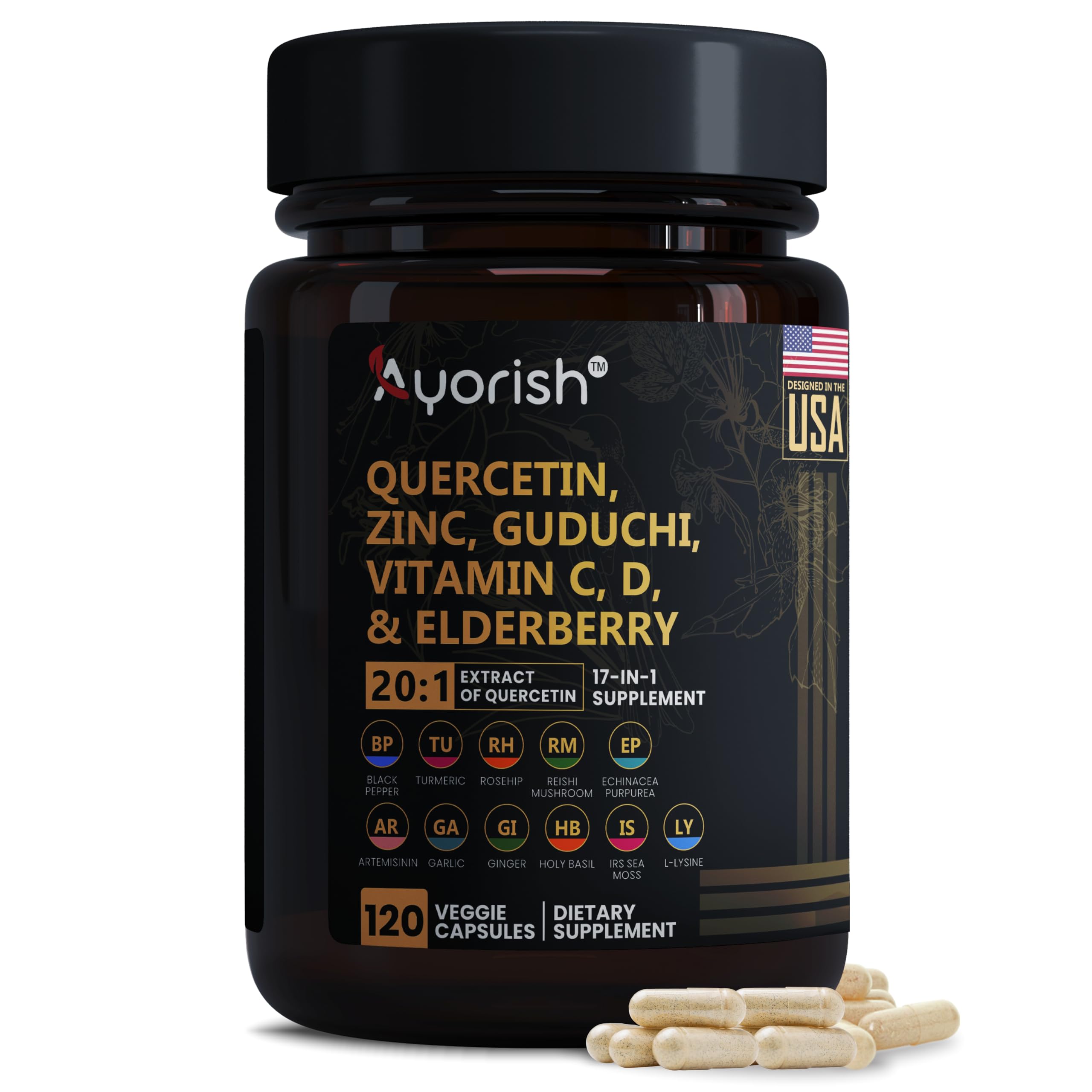 quercetin zinc elderberry supplement benefits