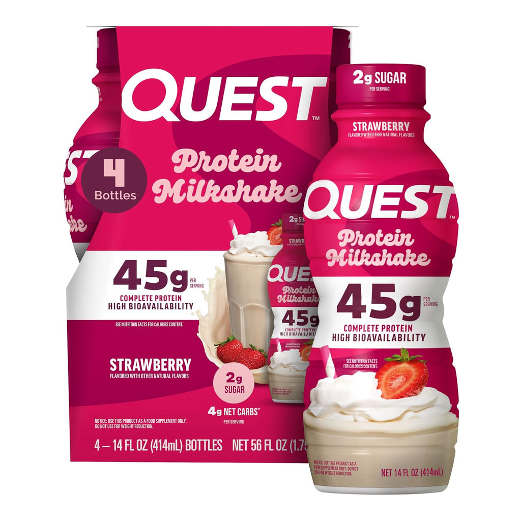 Quest Nutrition strawberry protein shake