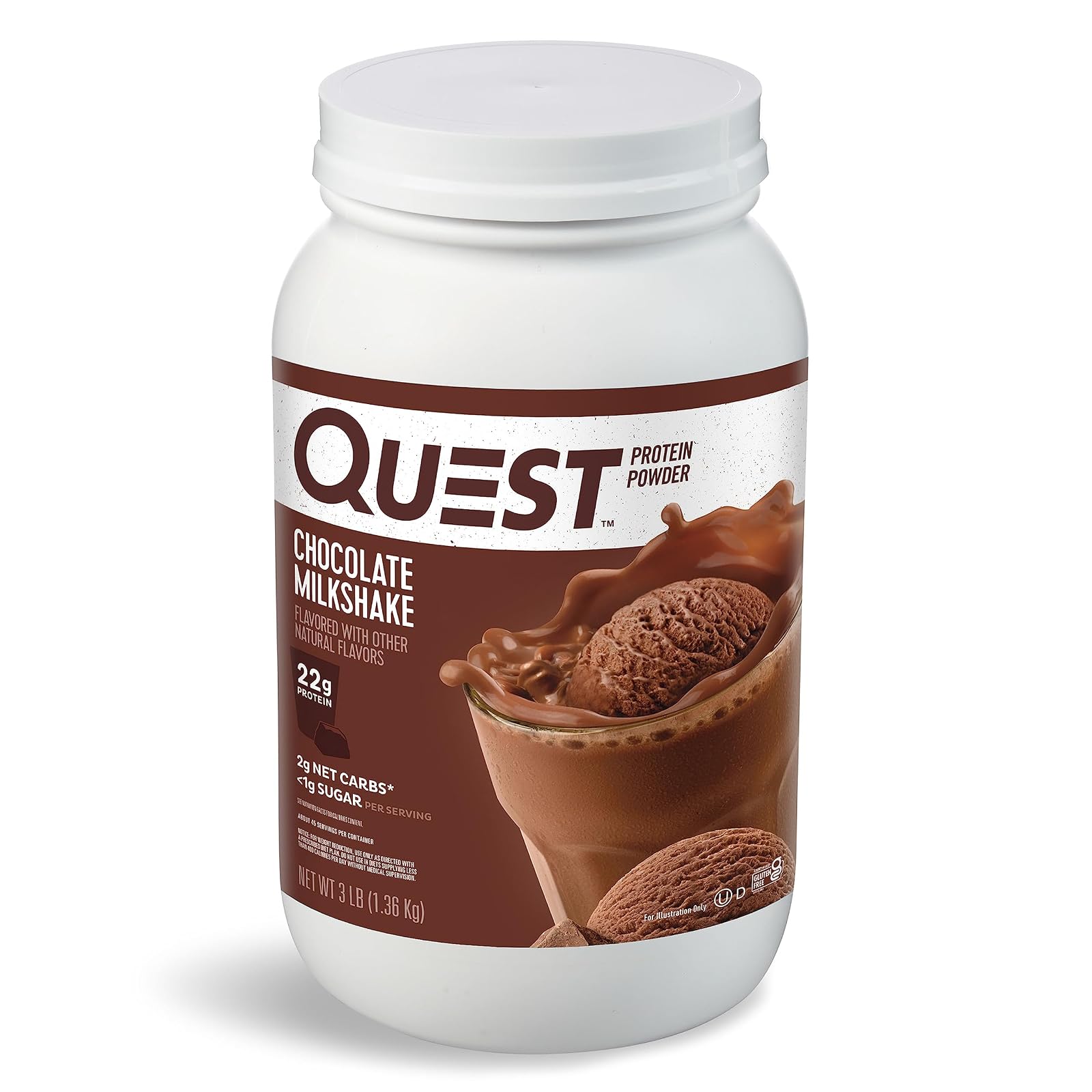 Quest whey protein chocolate milkshake