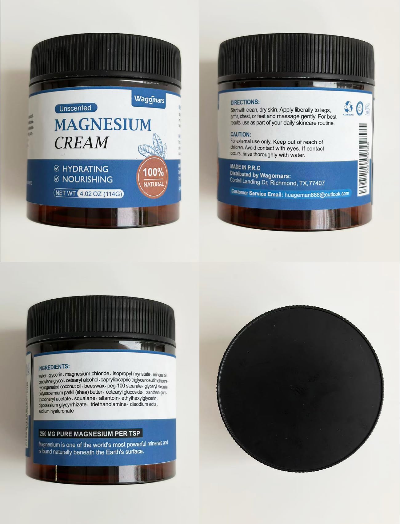 quick-absorbing magnesium body moisturizer