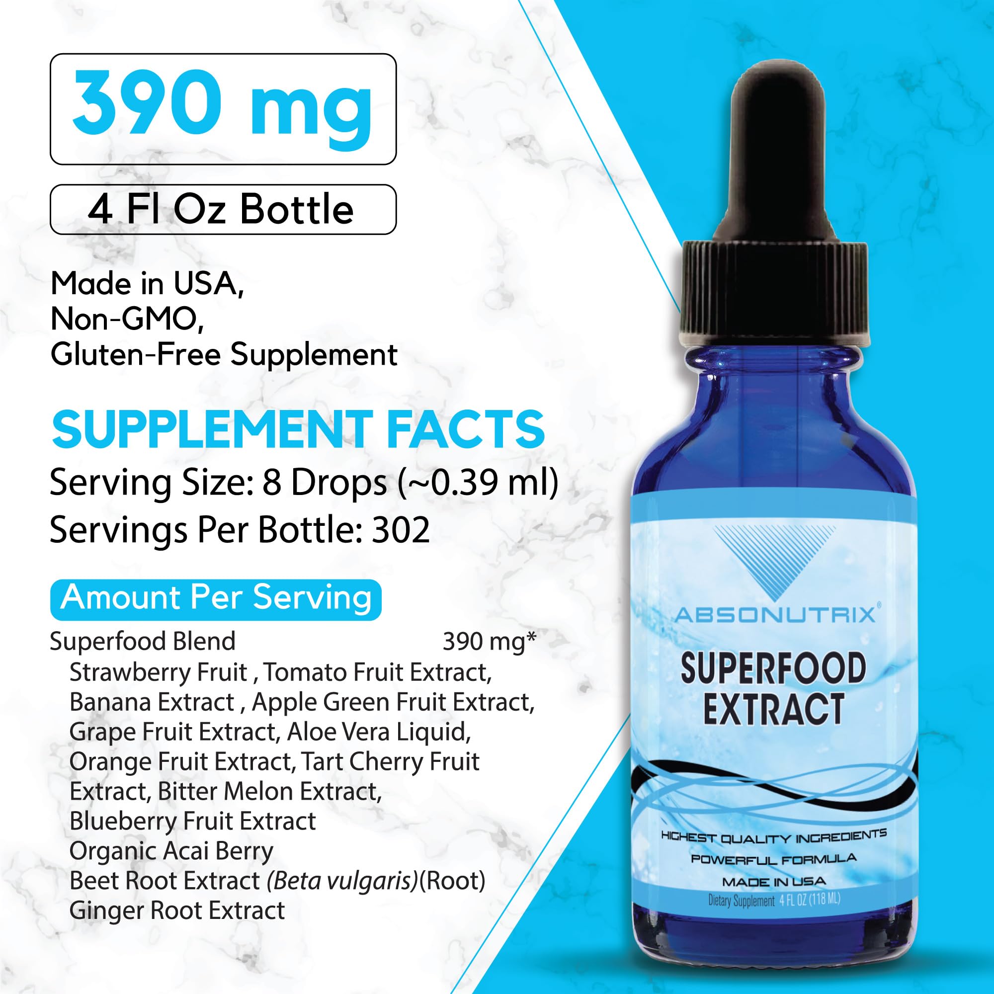 Quick absorption vitamin and mineral blend