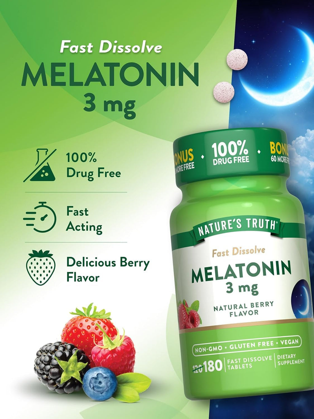 quick dissolve melatonin for better sleep
