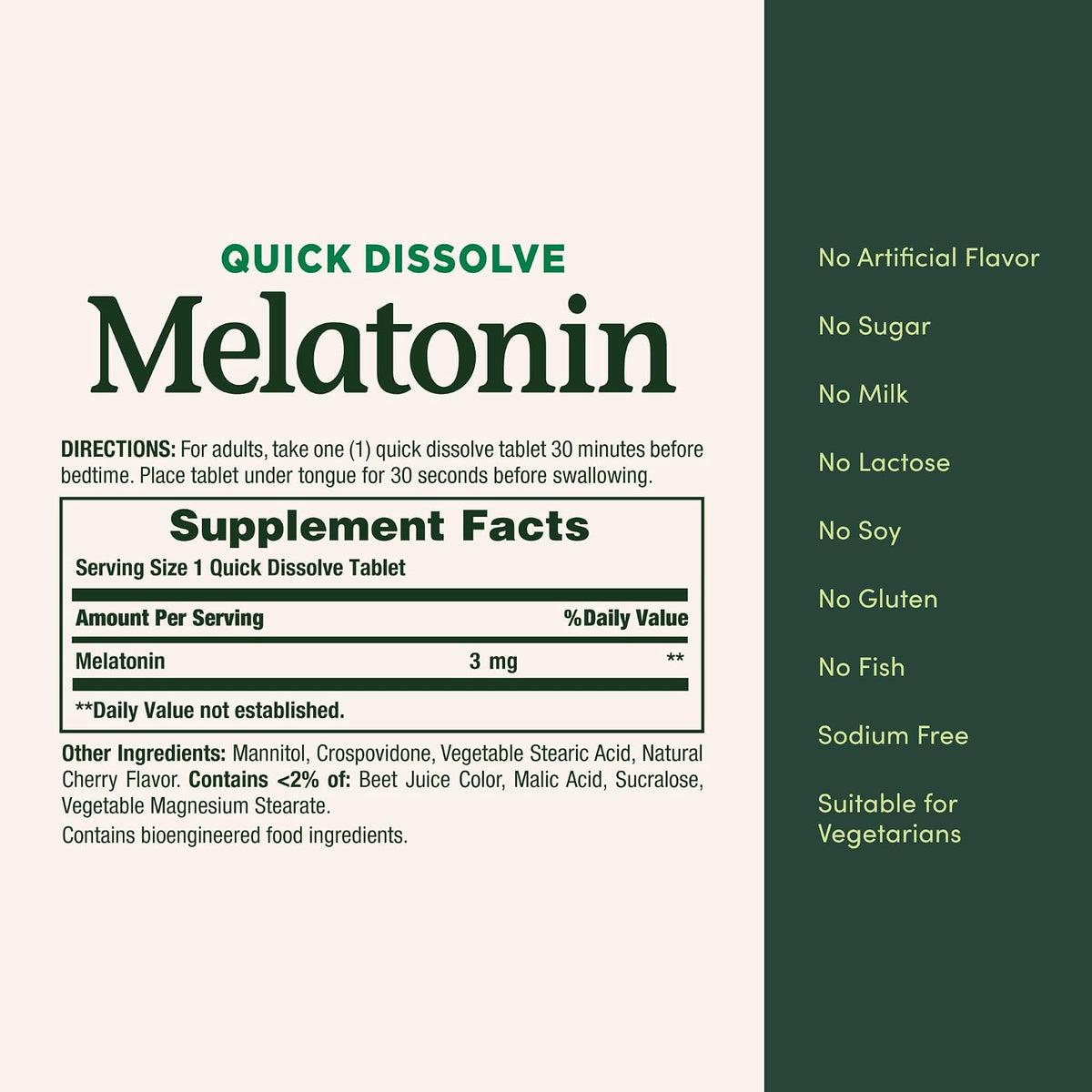 quick dissolve melatonin for convenience