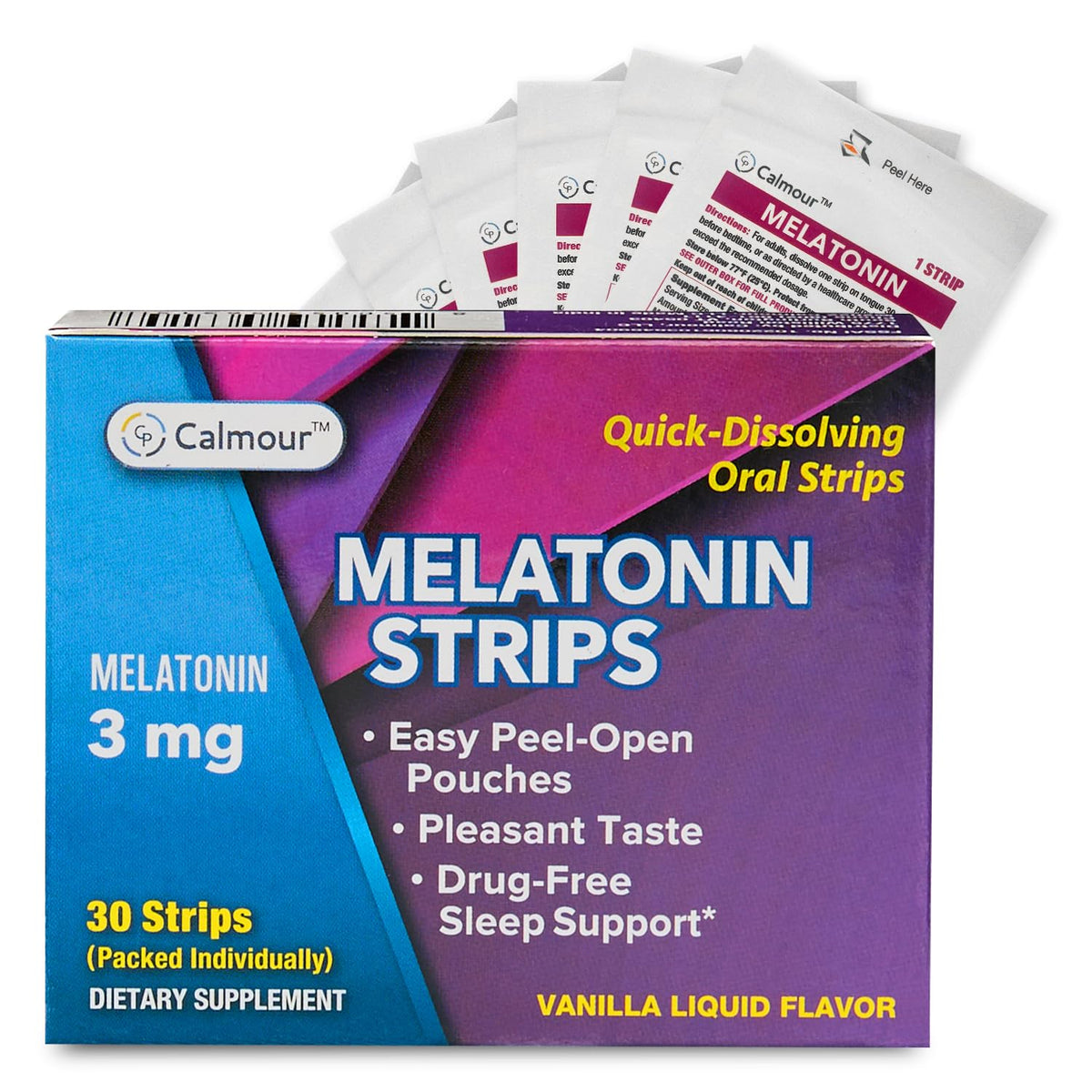 quick-dissolving melatonin sleep strips
