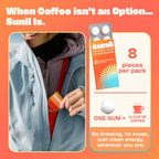 Quick energy boost chewing gum