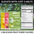 Quick energy boost glucose melts