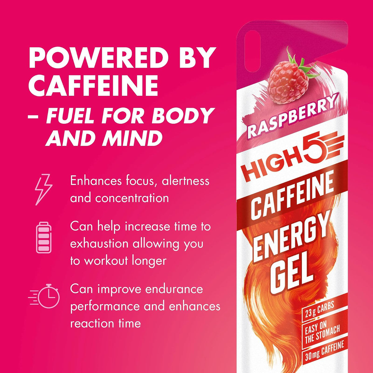 quick energy boost raspberry gel