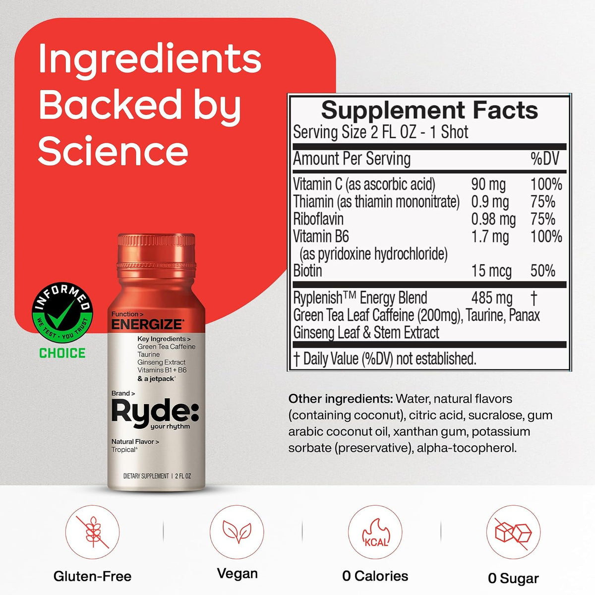 quick energy boost RYDE shot