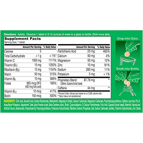 Quick energy boost with Berocca tablets