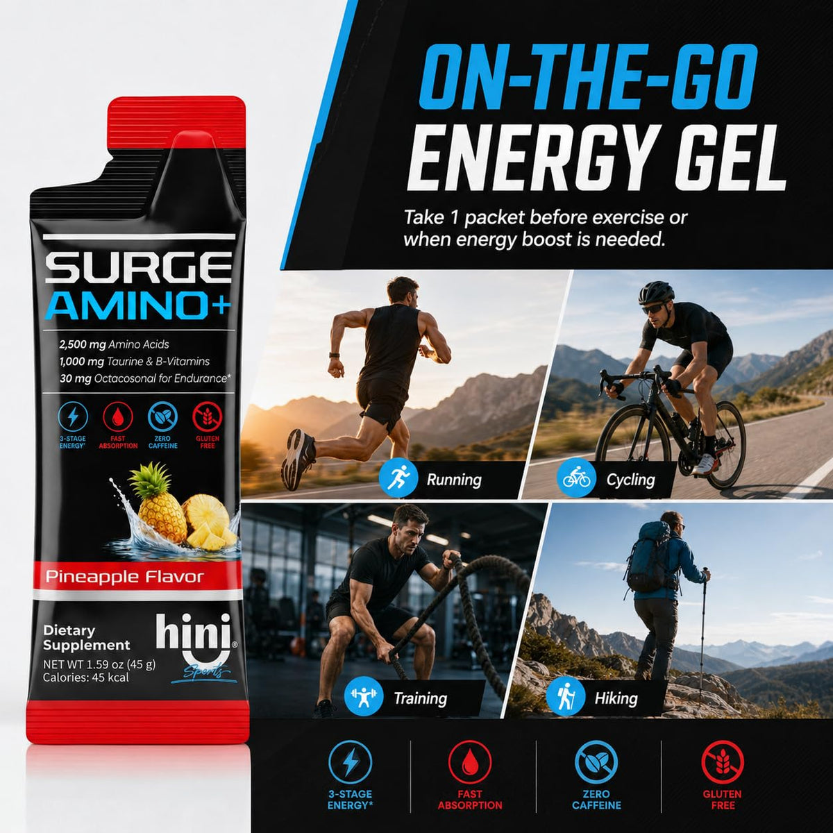 Quick energy boost with HINI gel