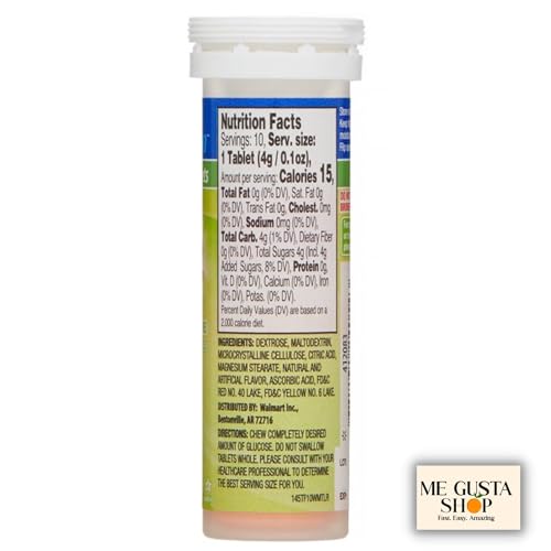 quick energy glucose tablets 10 ct