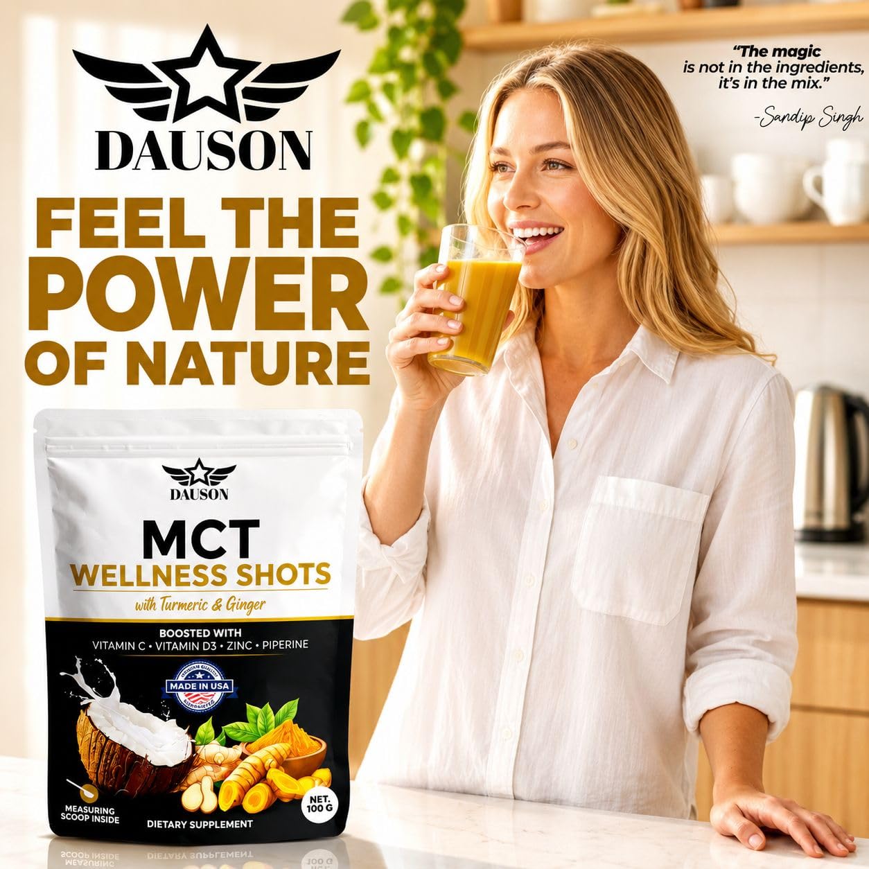 quick energy MCT shot solution