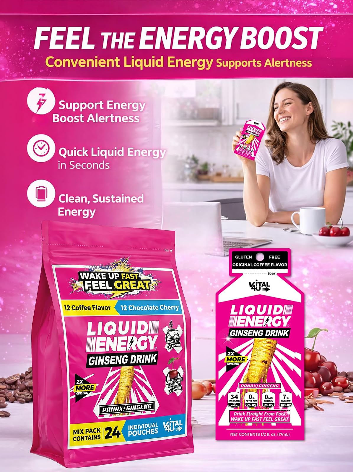 quick energy shot for workouts