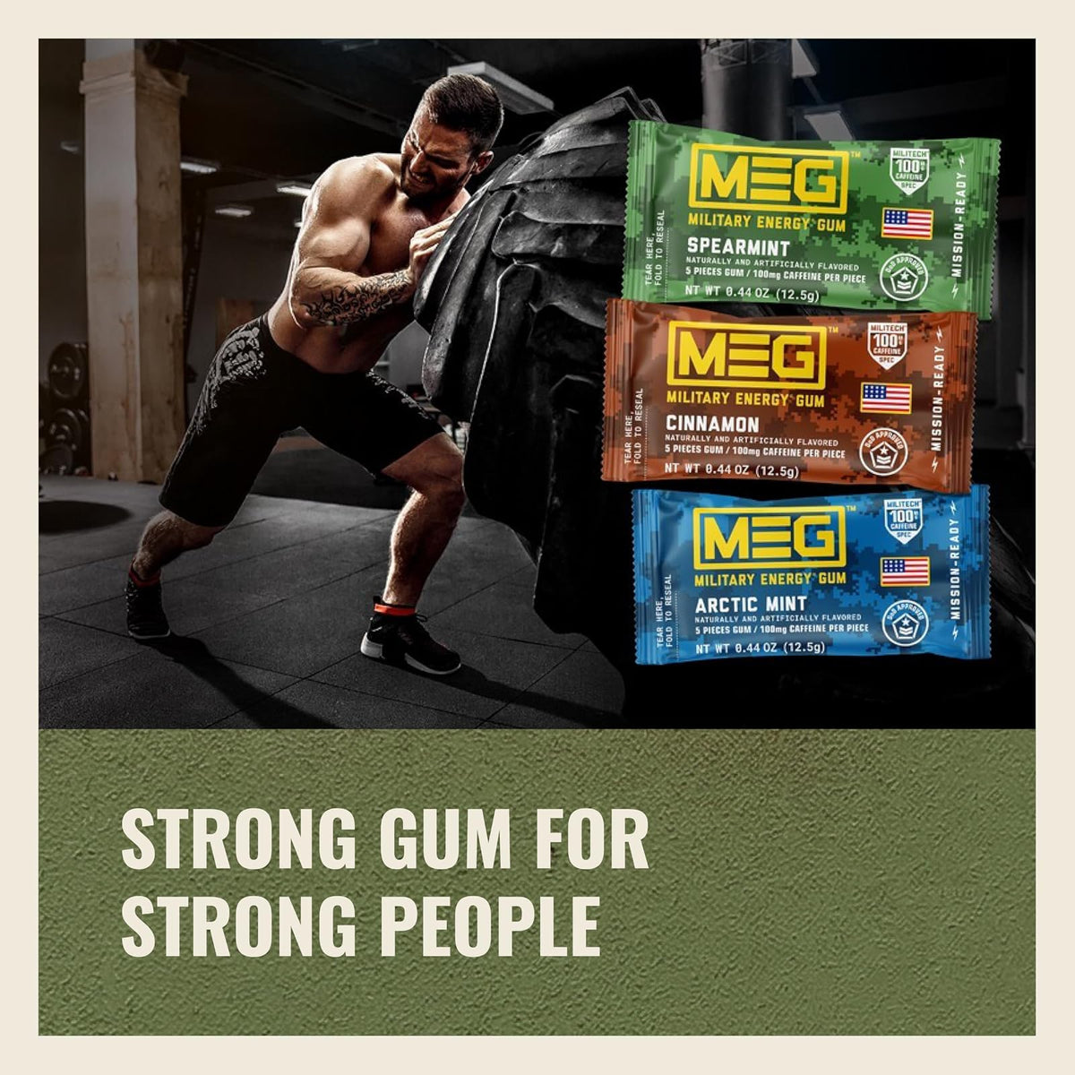 Quick energy solution with MEG gum