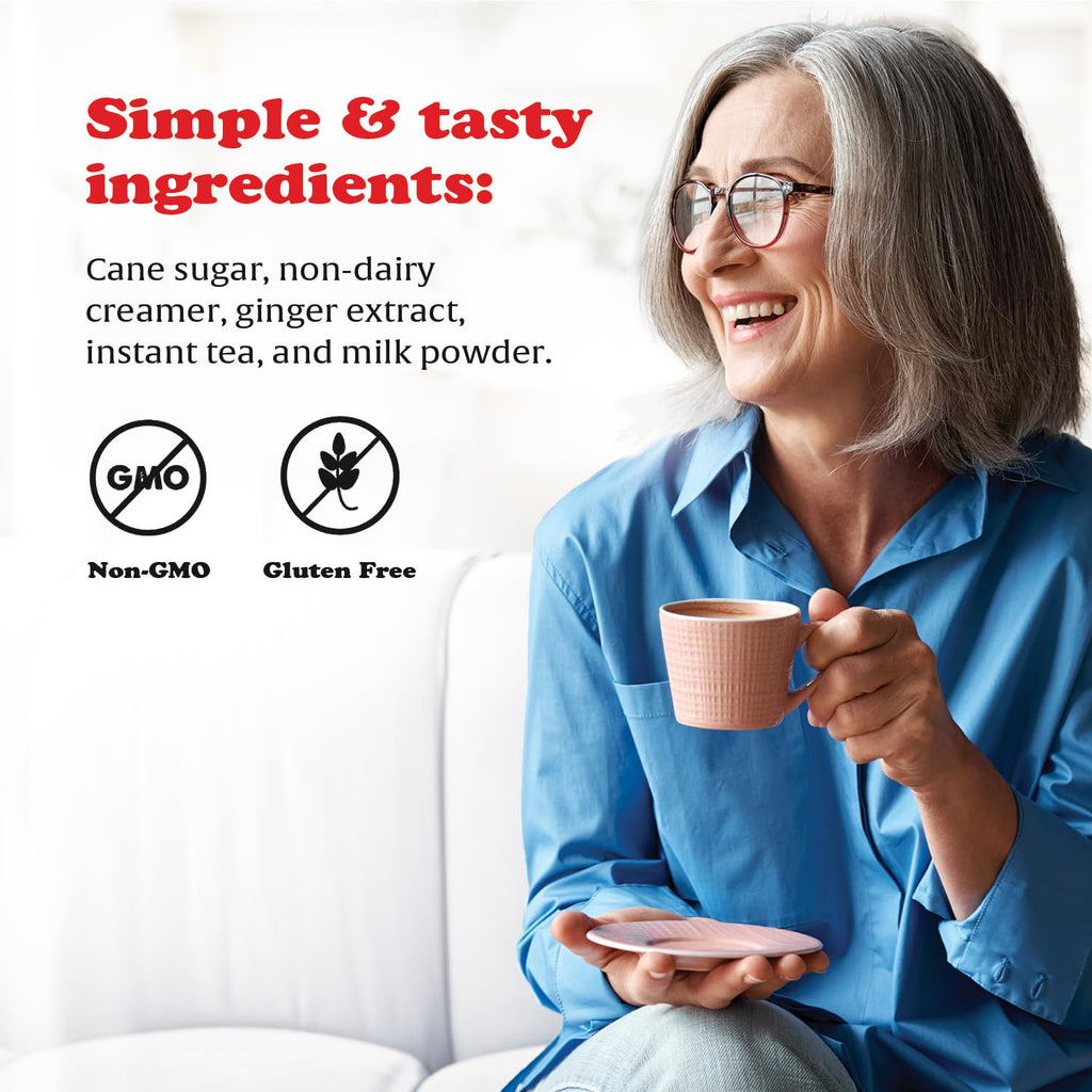 Quick ginger tea for energy boost