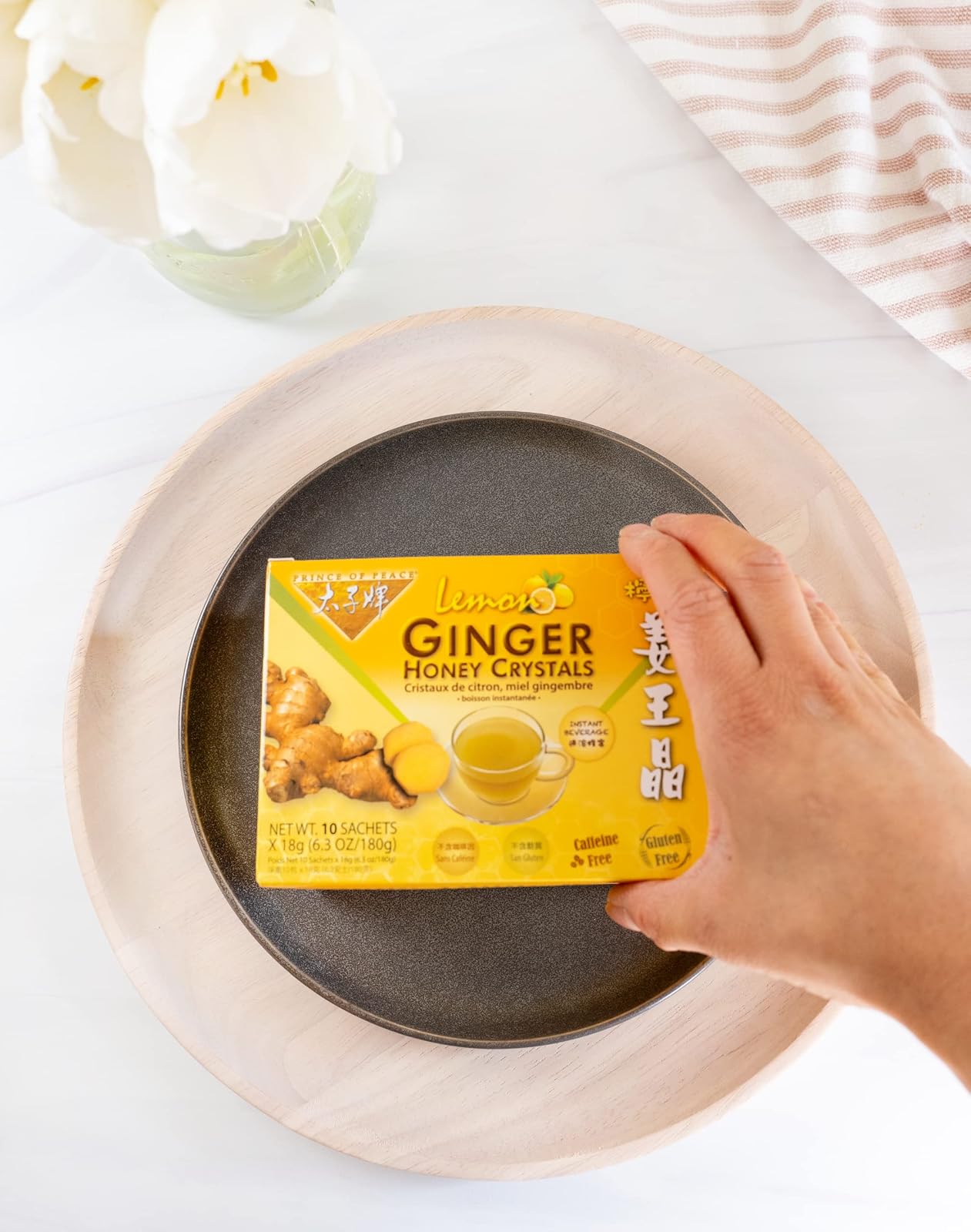 quick lemon ginger tea mix