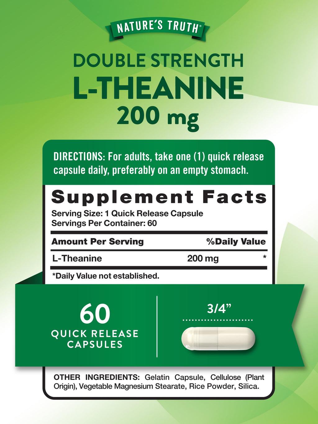 Quick release L-Theanine benefits