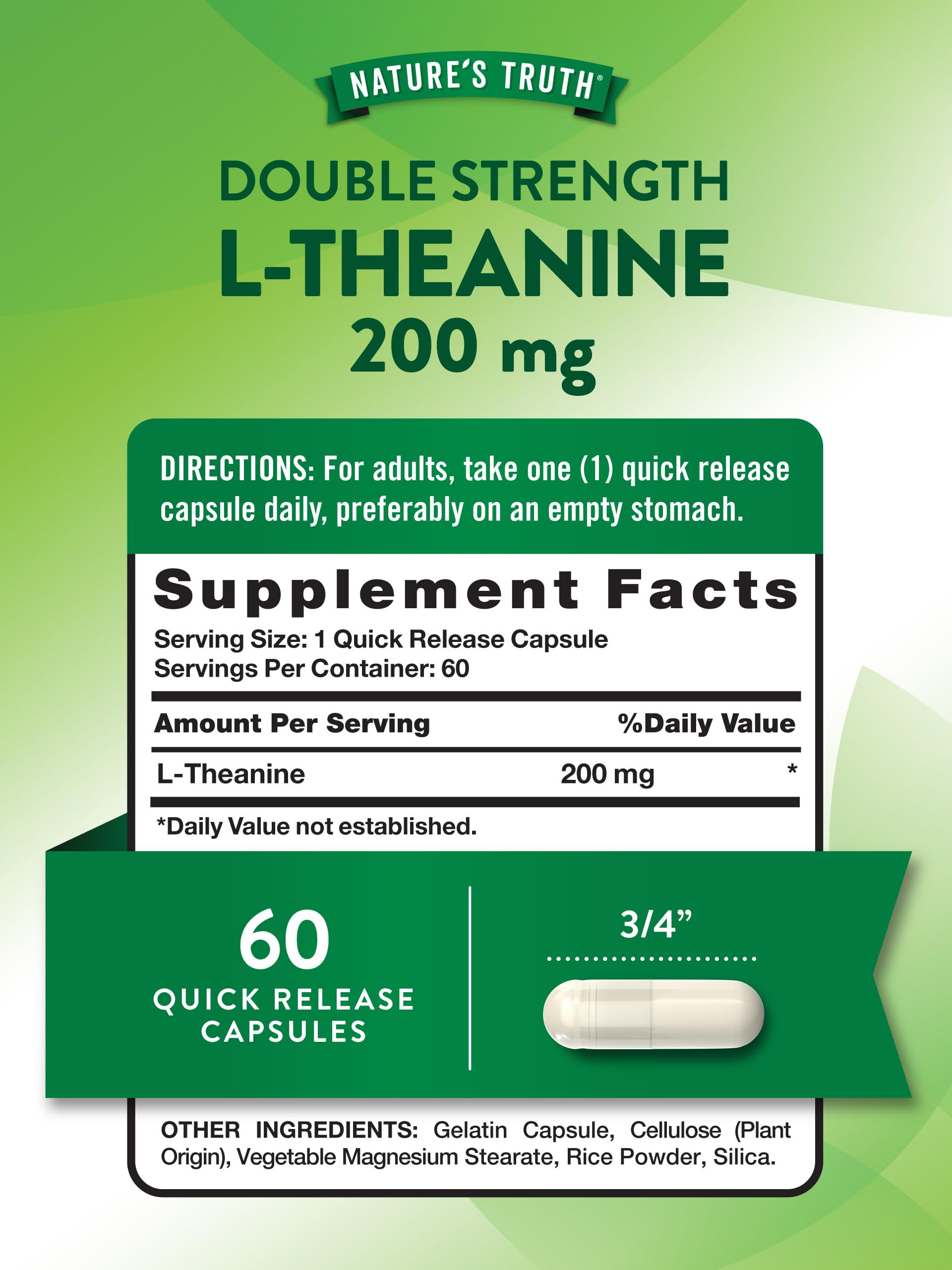 Quick release L-Theanine benefits