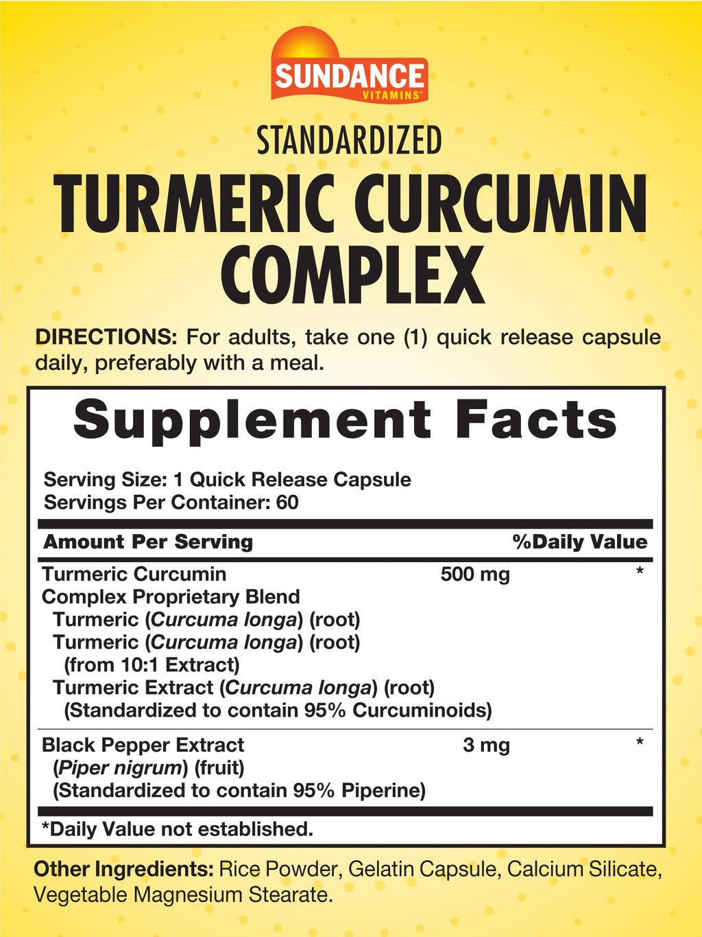 Quick release turmeric herbal capsules