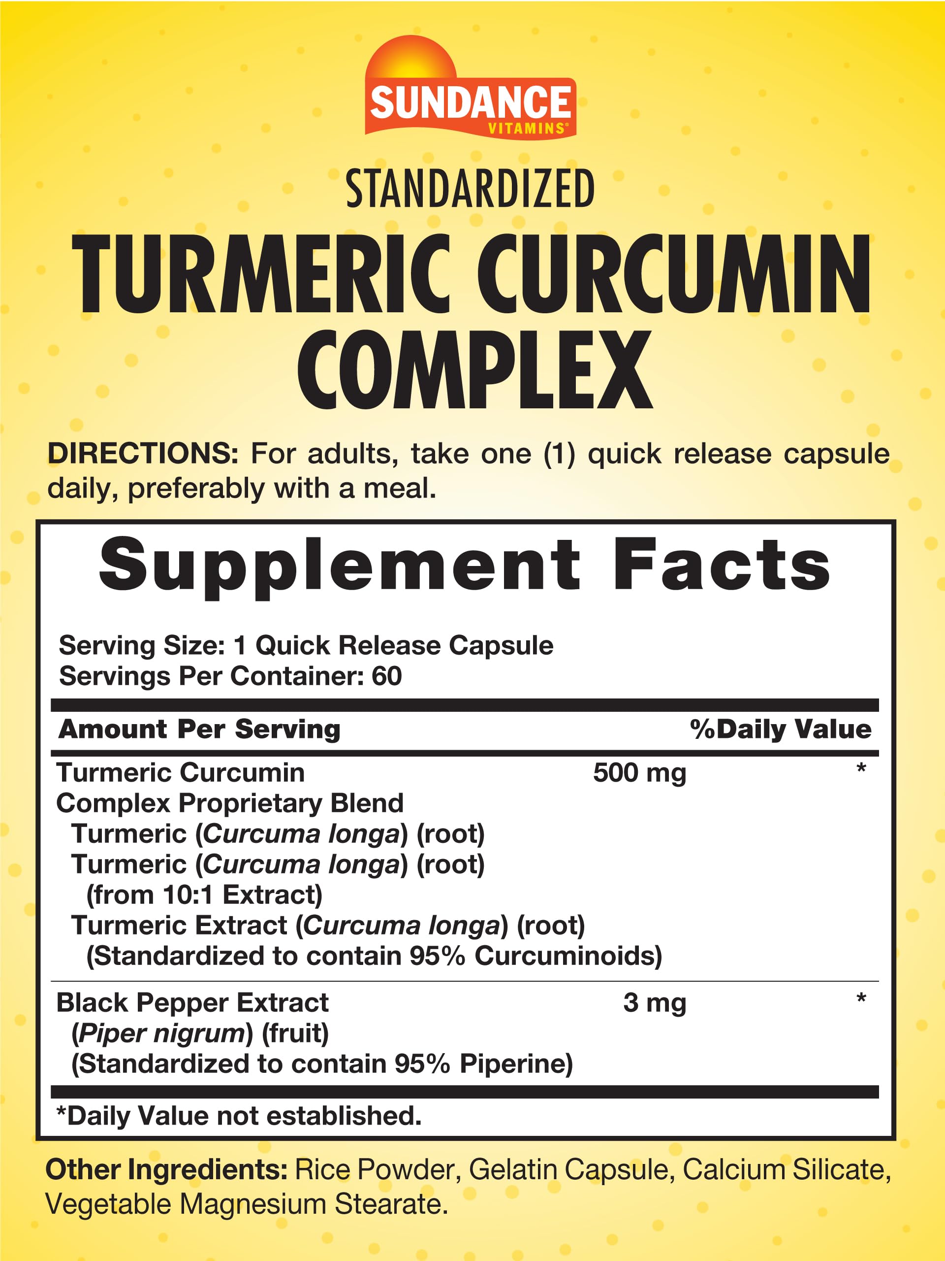 Quick release turmeric herbal capsules