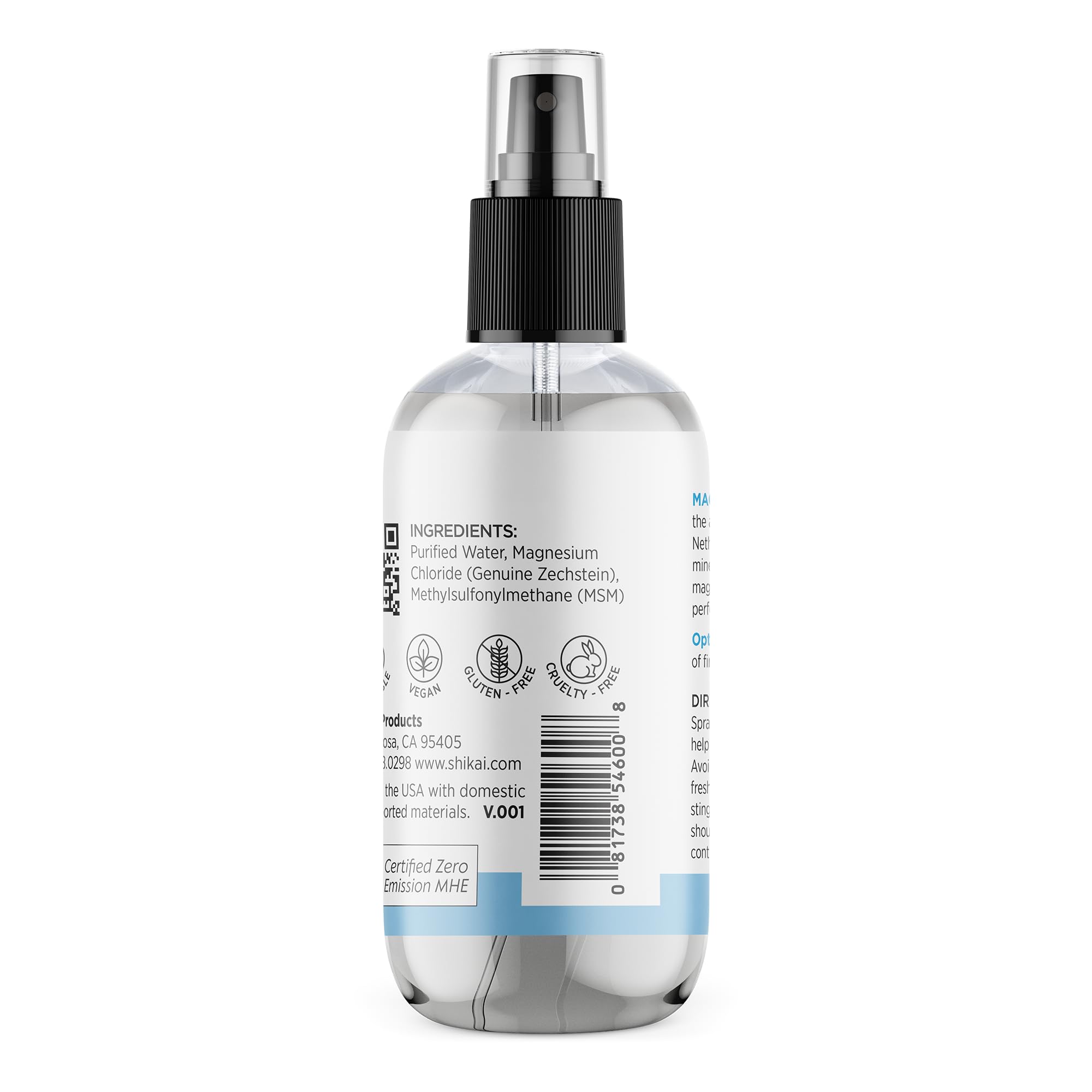 quick relief magnesium body spray