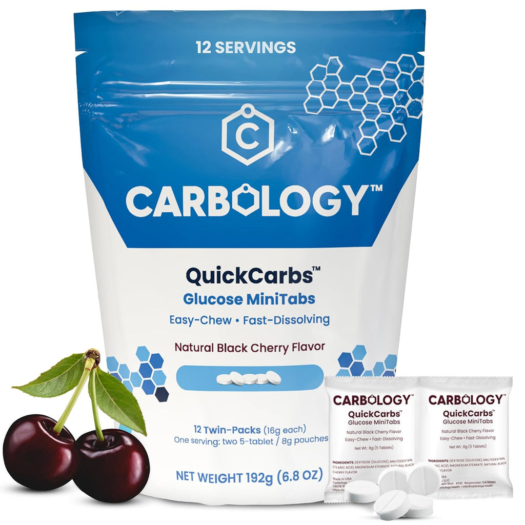 QuickCarbs Easy-Chew glucose tablets