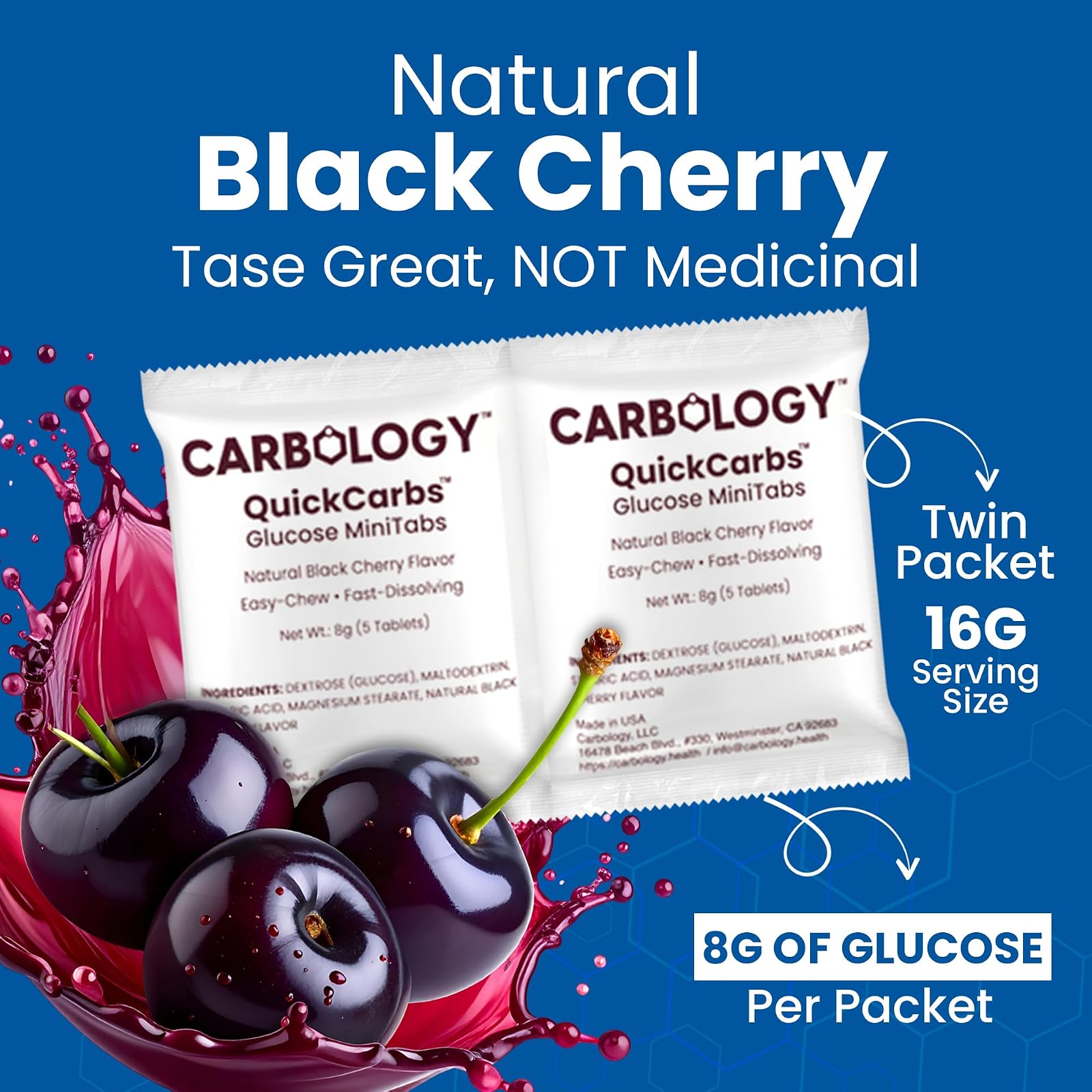 QuickCarbs energy boost mini tablets