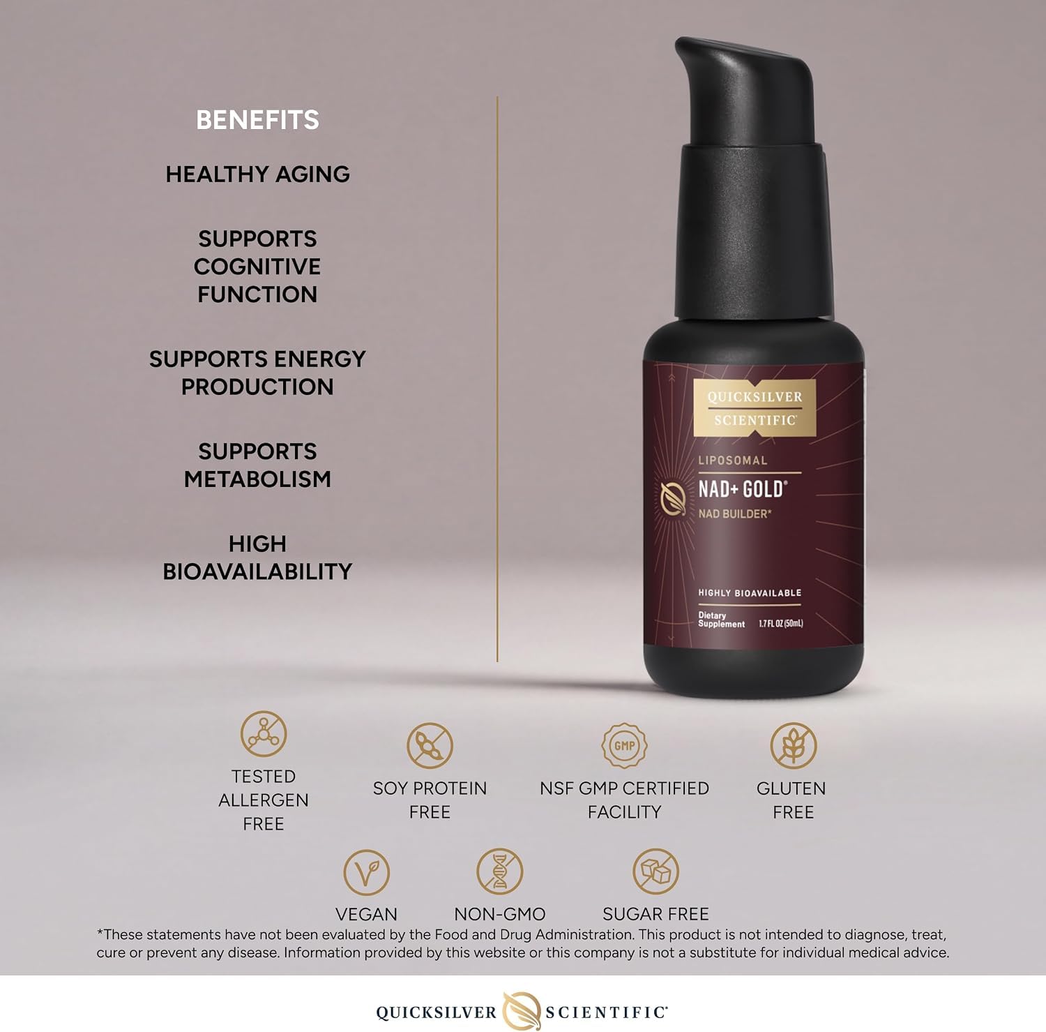 Quicksilver NAD+ Gold 50 servings