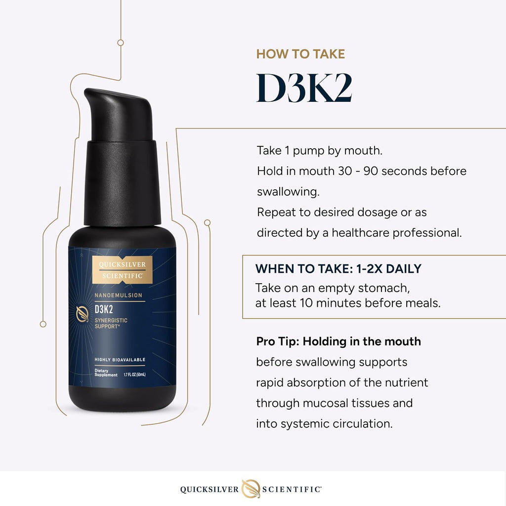 Quicksilver Scientific D3K2 for overall wellness